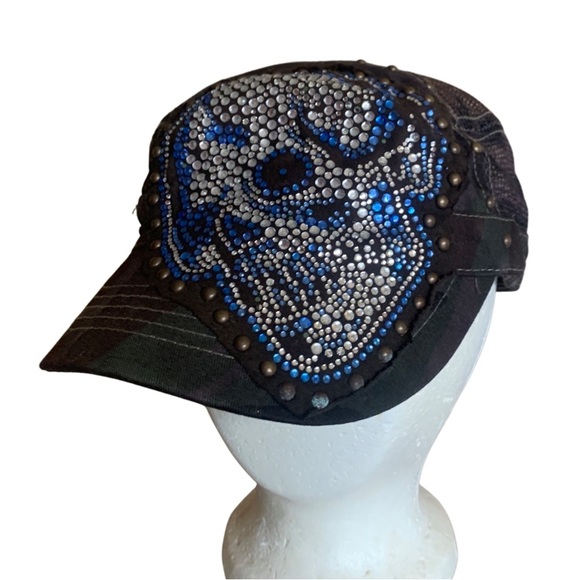 Bulzeye | Accessories | Vintage Bulzeye Skull Camo Conductor Bling Stud ...